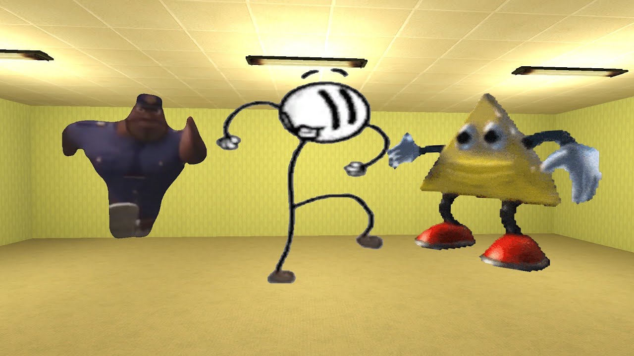 Dancing Triangle, Henrry Stickmin and Officer Earl Nextbot Gmod | Garry ...