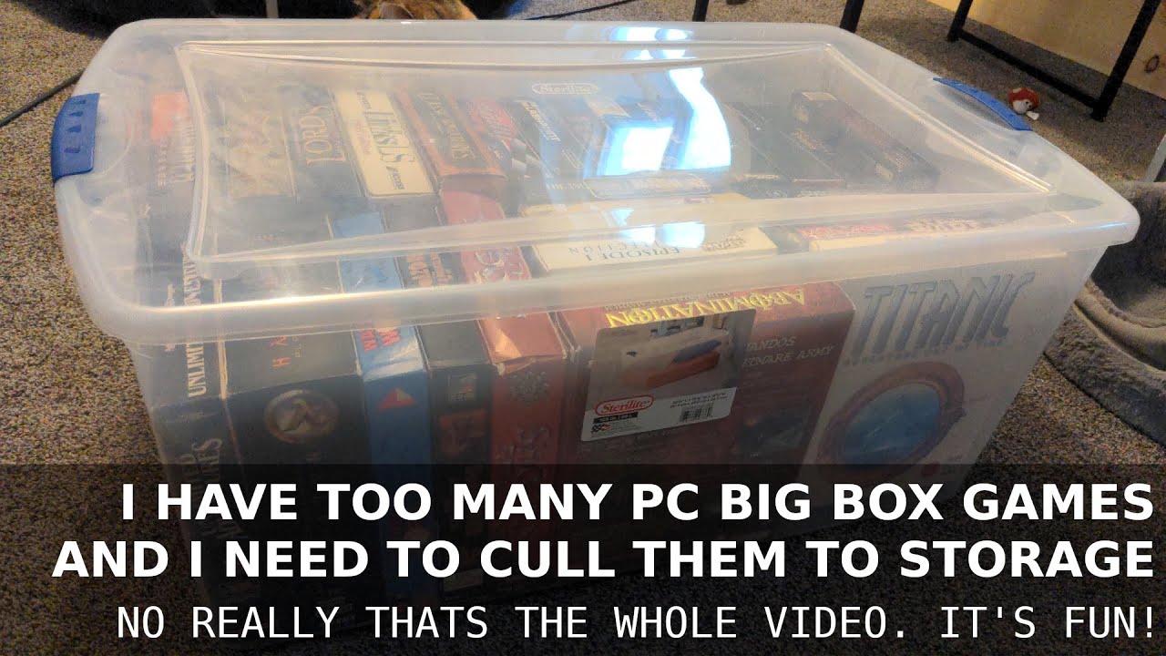 Choosing which PC Big Box Games to cull to storage is harder than it ...