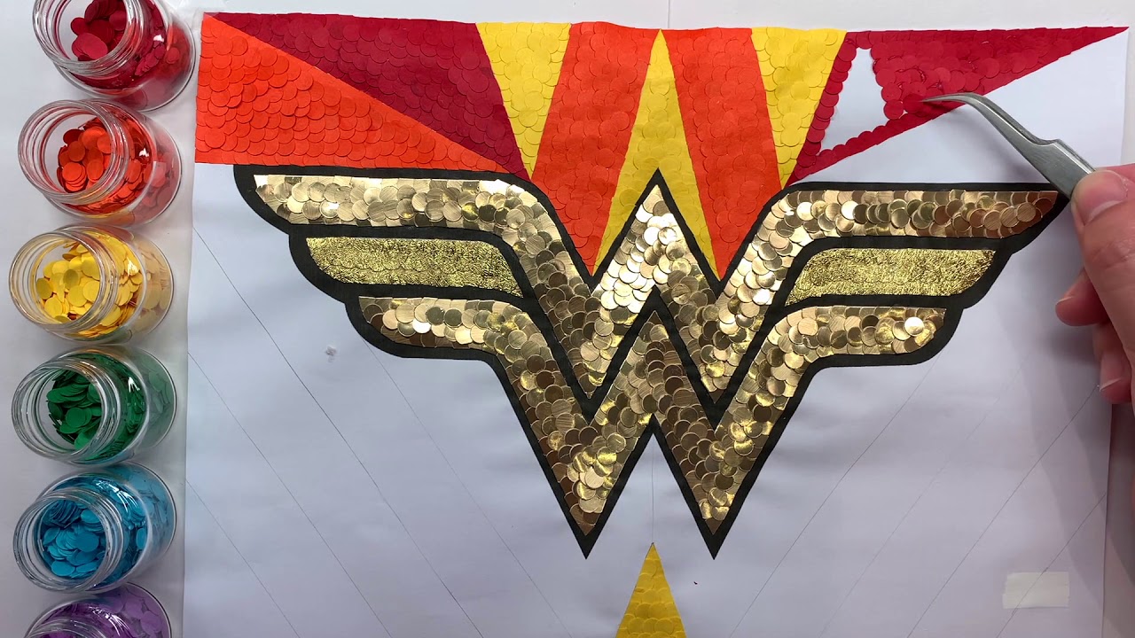 My Collage Art #1-2 |Wonder Woman Logo Full Version | Part 2/2[M.Y. Art ...