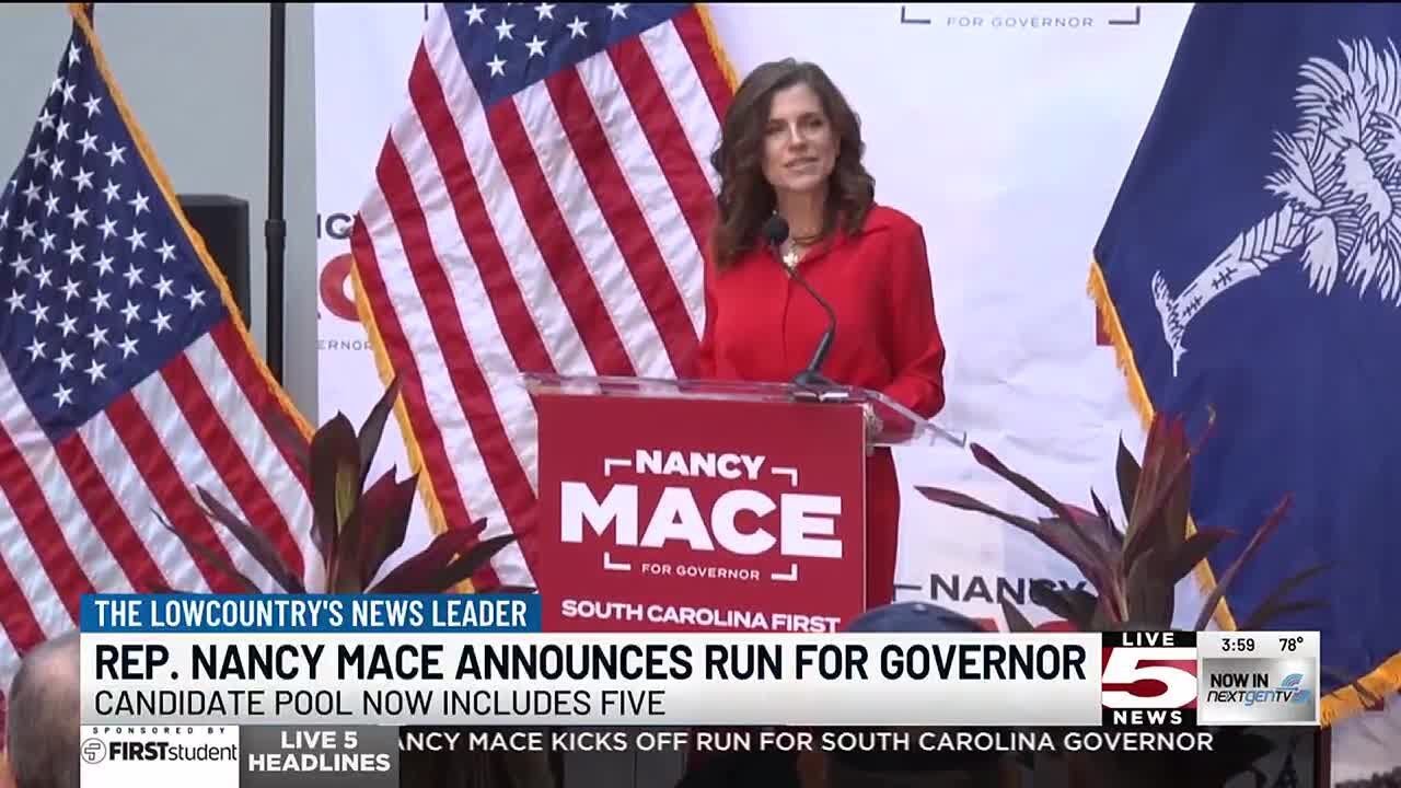 VIDEO: Lowcountry Rep. Nancy Mace kicks off run for South Carolina ...