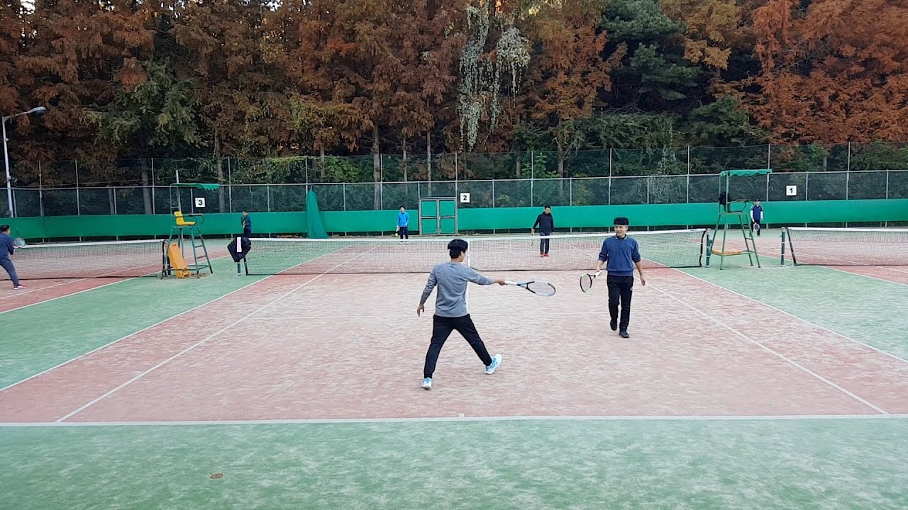 20221105 1548 백석테니스코트 복식 (jj+cy vs jh+kj) - YouTube