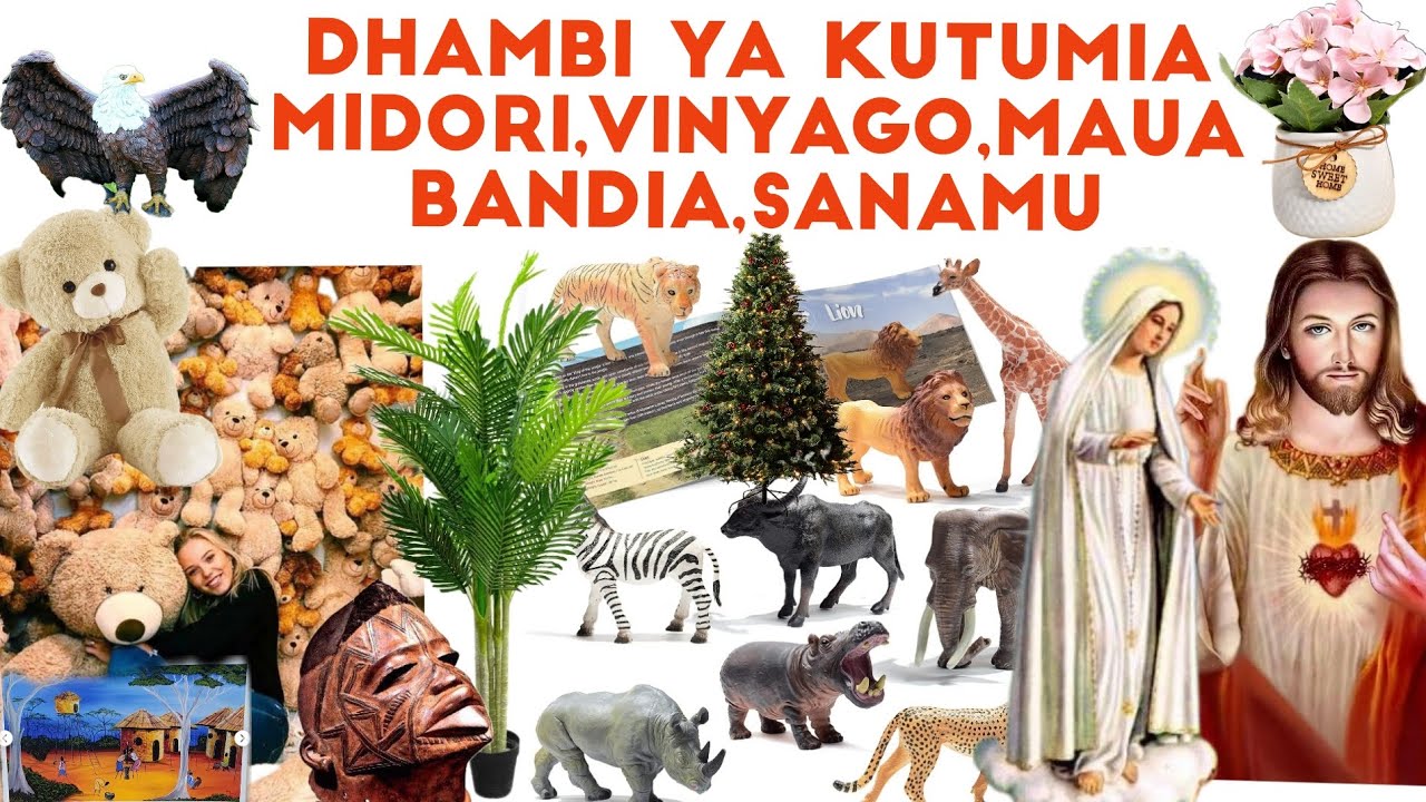 DHAMBI YA KUTUMIA MIDORI,SANAMU VINYAGO, MAUA BANDIA PICHA ZA YESU NA ...