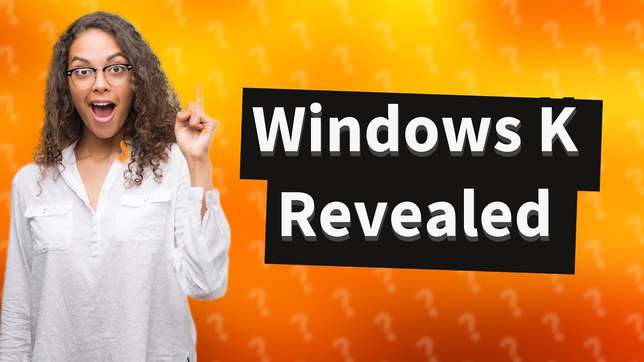 What does Windows K do? - YouTube