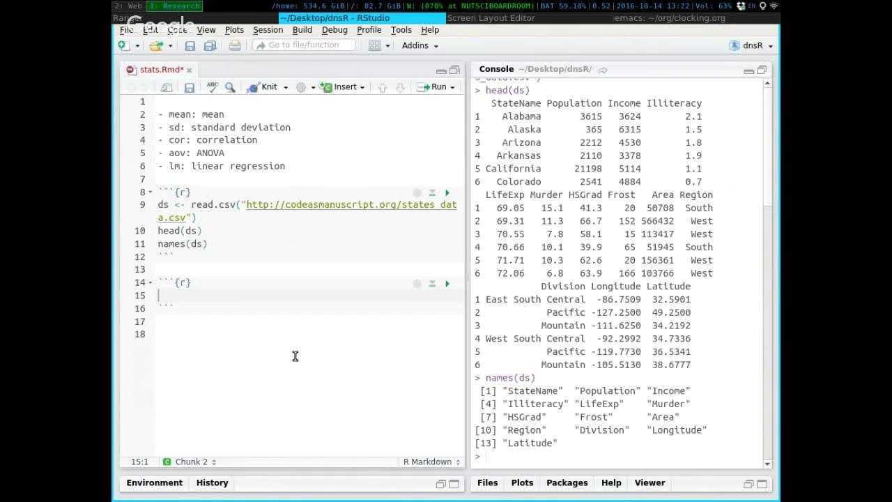 Basic Statistics And R Commands Youtube