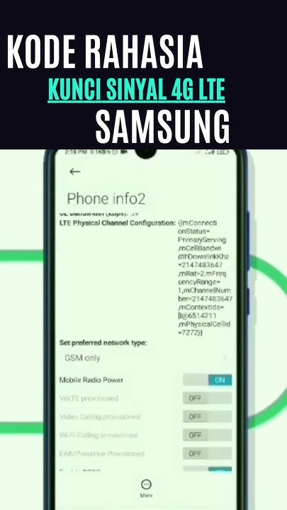Cara Kunci Sinyal 4G LTE Samsung dengan Kode Rahasia - short 52 - YouTube