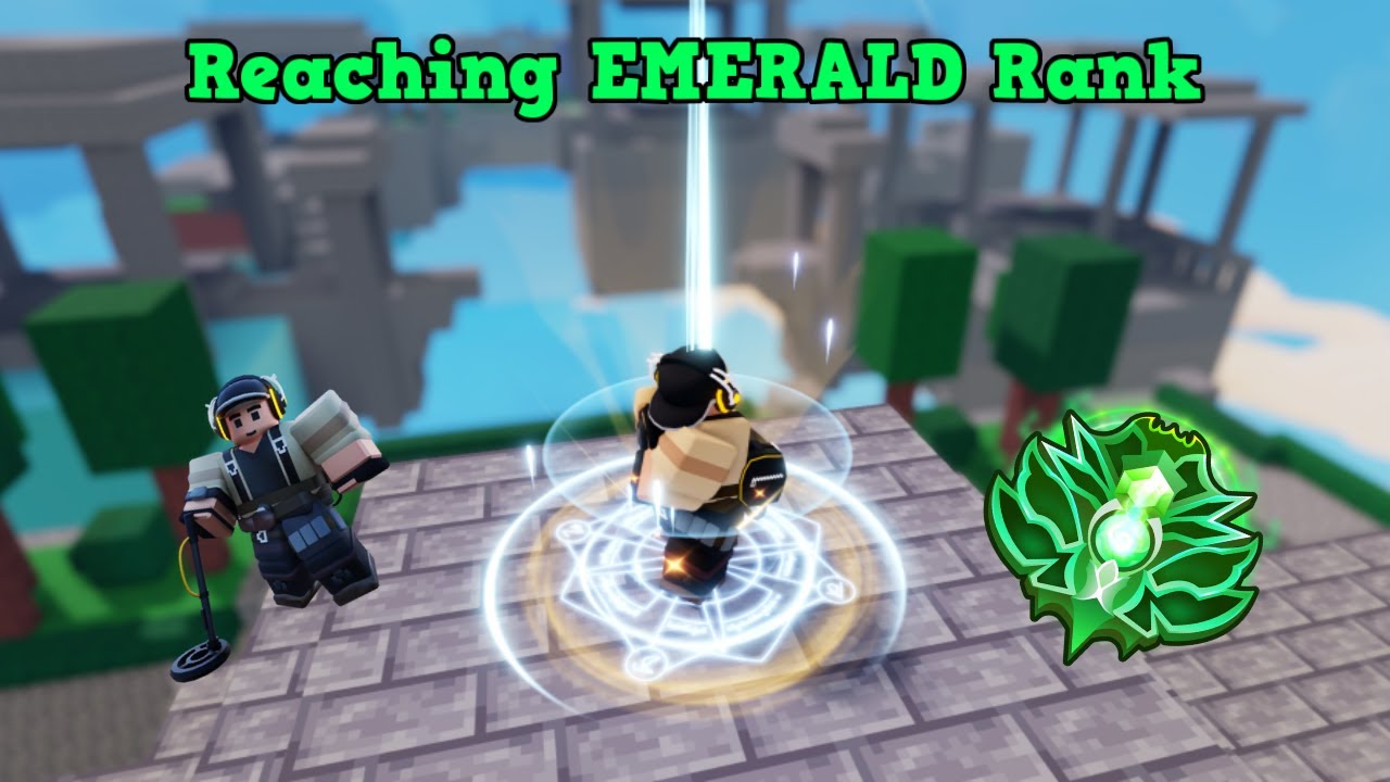 Reaching EMERALD Rank (Roblox Bedwars) @V1Kit @Asianvivid - YouTube