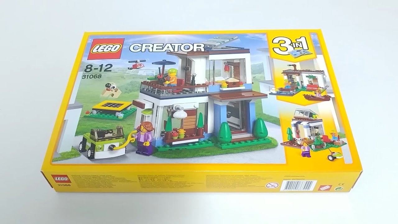 레고 크리에이터 31068 모델1 모던 홈 조립 리뷰 / Lego Creator 31068 Modell1 Modular ...