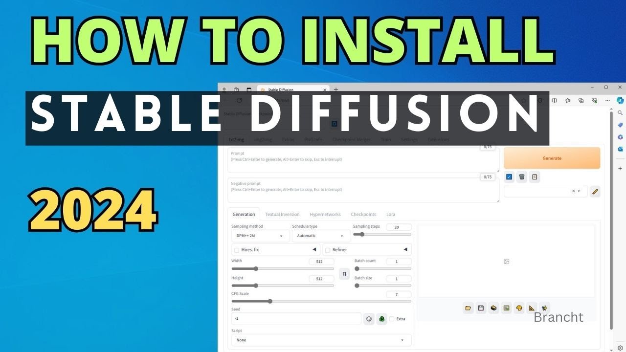 #stablediffusion How To Install Stable Diffusion Automatic1111 2024 ...