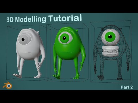 Blender Tutorial - Monster Character Modelling for Animation - Part 2 ...