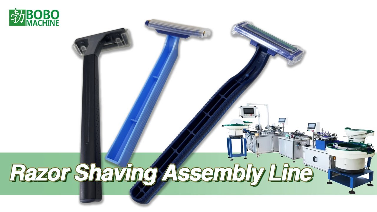 Disposable Double Blade Razor Shaving Assembly Line For Men - YouTube