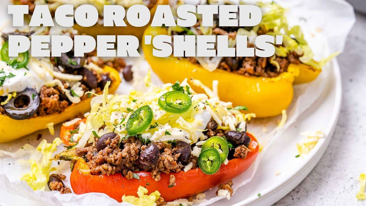 Taco Roasted Pepper ‘Shells’ Recipe - YouTube