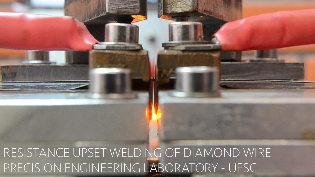 Resistance upset welding device - YouTube