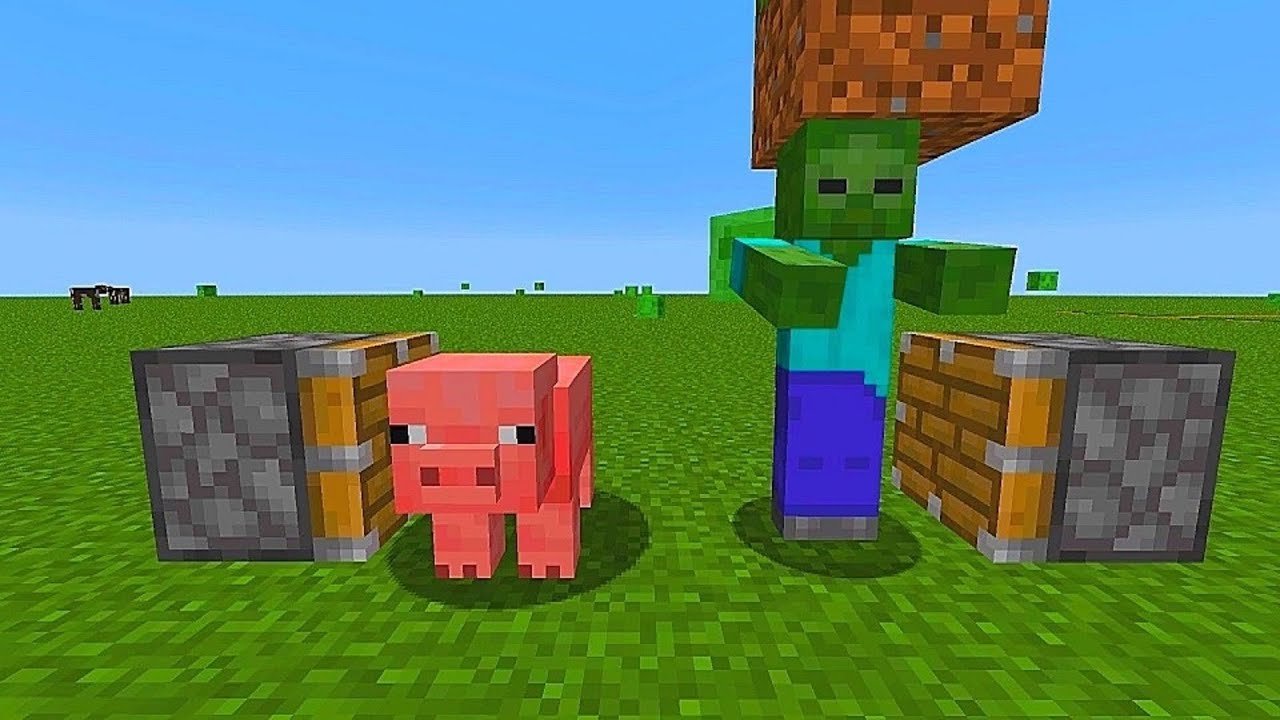 Epic Minecraft Experiment: Pig Merged with Zombie! - YouTube