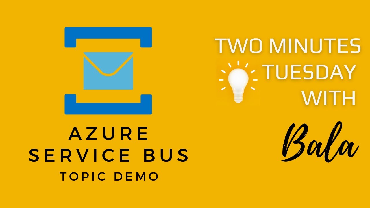 Azure Service Bus Topic Demo - YouTube