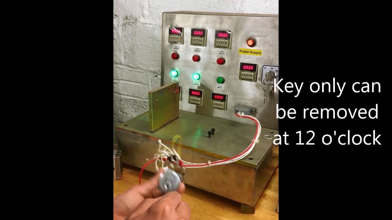 NEL7J1 SFIC Key Switch Wire Hook-up and Operation - YouTube