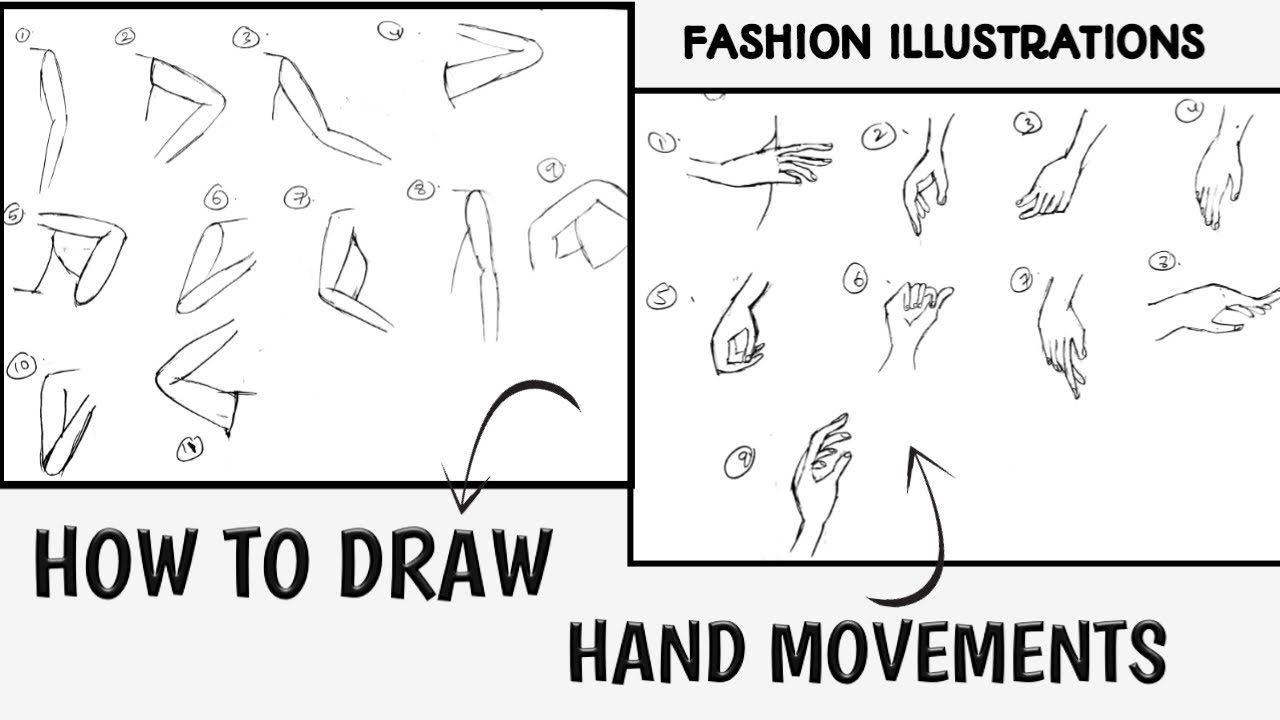 How to draw hand movements | fashion illustrations | fashion designing ...