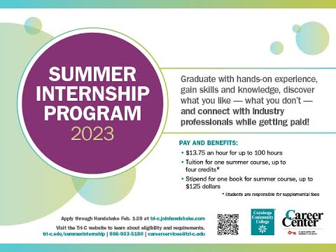 Summer Internship Program (SIP) Student Info Session - 2023 - YouTube