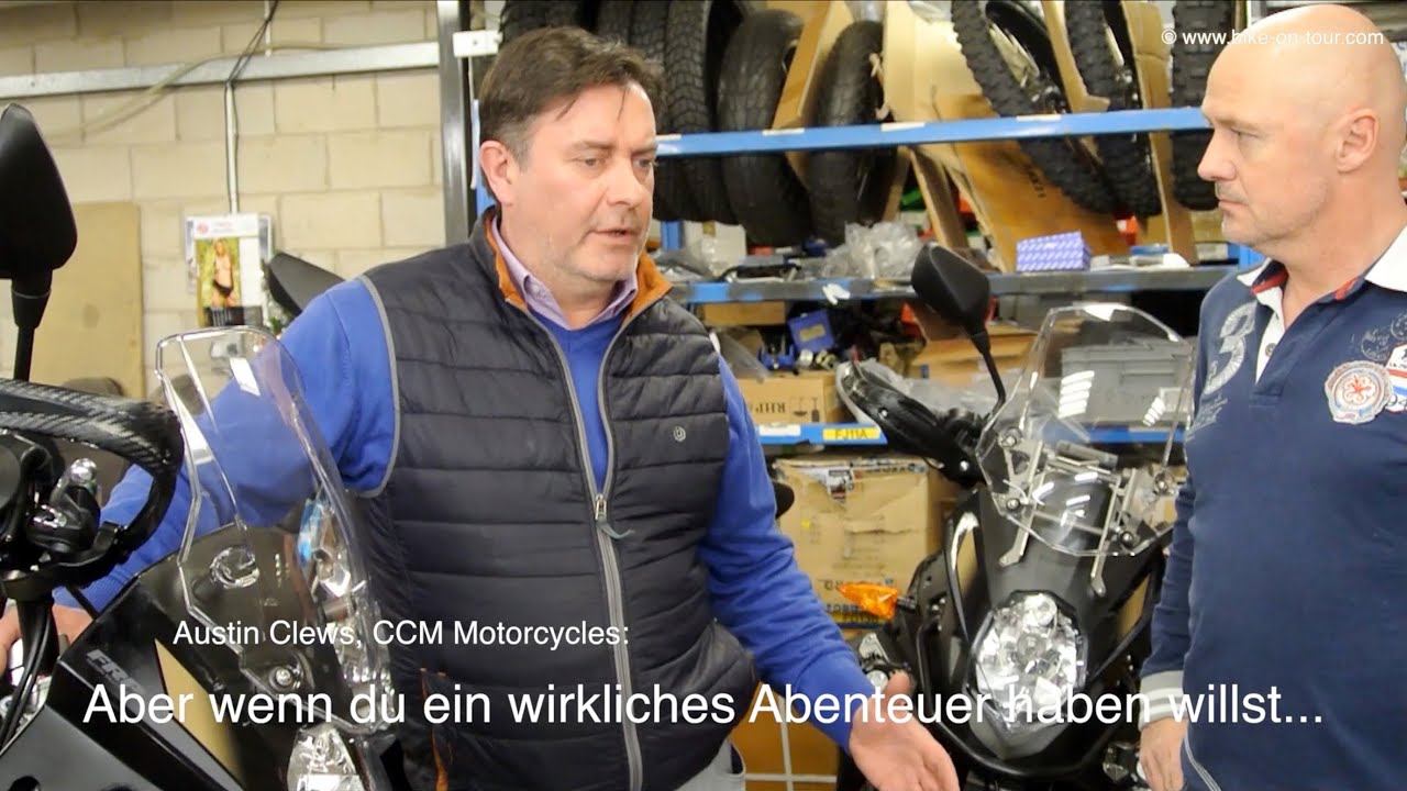 Interview mit Austin Clews über die CCM GP 450 Adventure - YouTube
