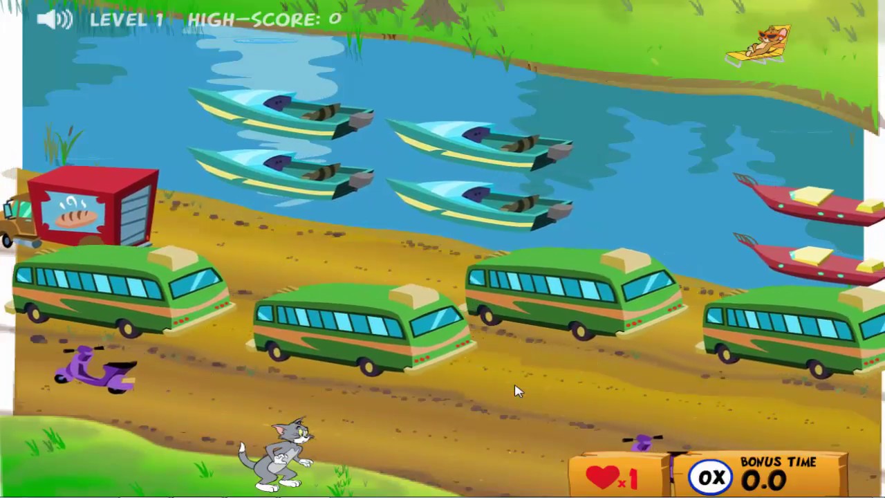 Games kids - Tom across the road very funny -fun game for kids - YouTube