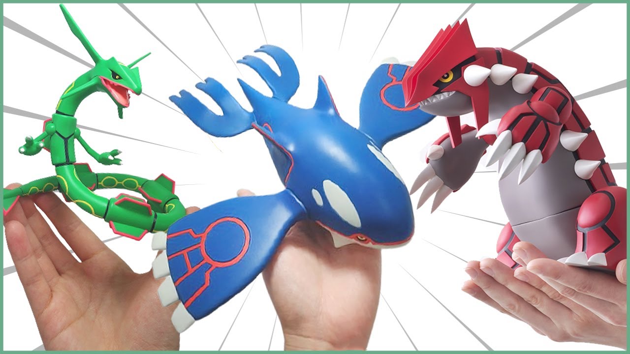 THEY BIG!! NEW Pokemon Groudon, Kyogre & Rayquaza Scale World Figures ...