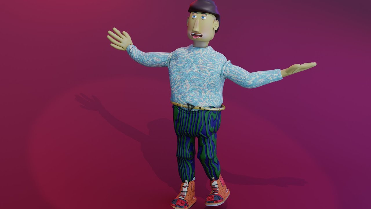 Colorful Cartoon Character in Blender(DAY-7) - YouTube