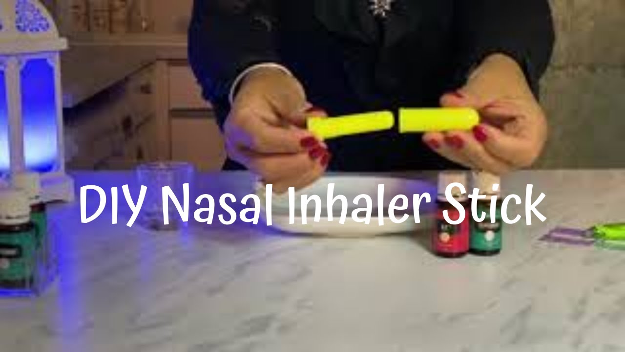 HOW TO MAKE A NASAL INHALER STICK - FOR RESPIRATORY SUPPORT - YouTube