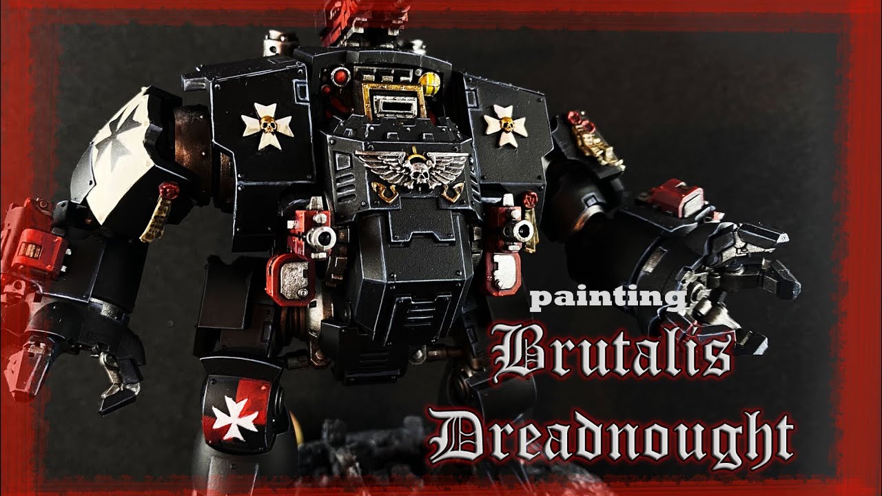 Painting a Black Templar Brutalis Dreadnought! - YouTube