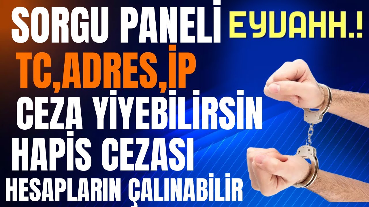Panel Ücretsiz Sorgu Paneli ,TC Sorgu İP Sorgu, Adres Sorgu.! DİKKAT Ceza Yiyebilirsin - YouTube