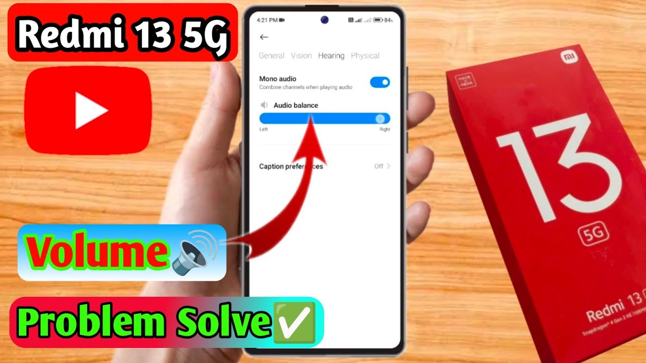 redmi 13 5g me volume kaise badhaye, redmi 13 5g volume problem - YouTube