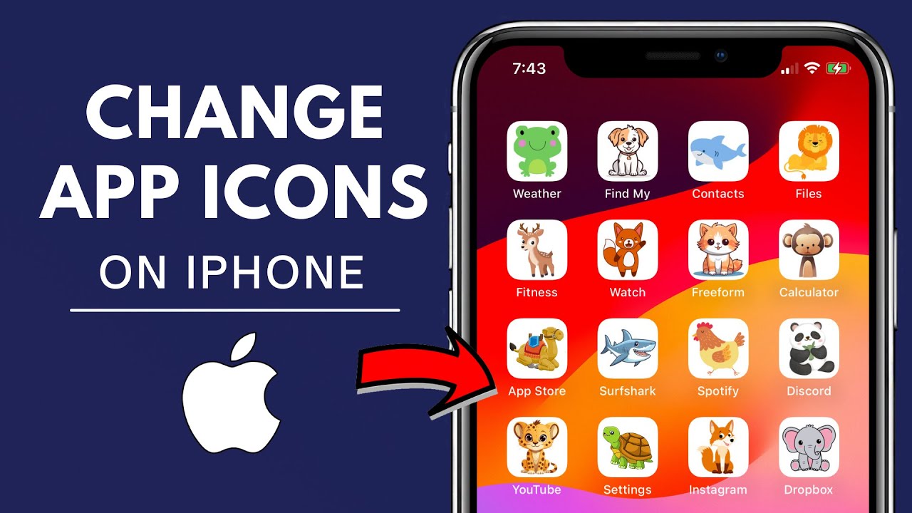 How to Change App Icons on iPhone - YouTube