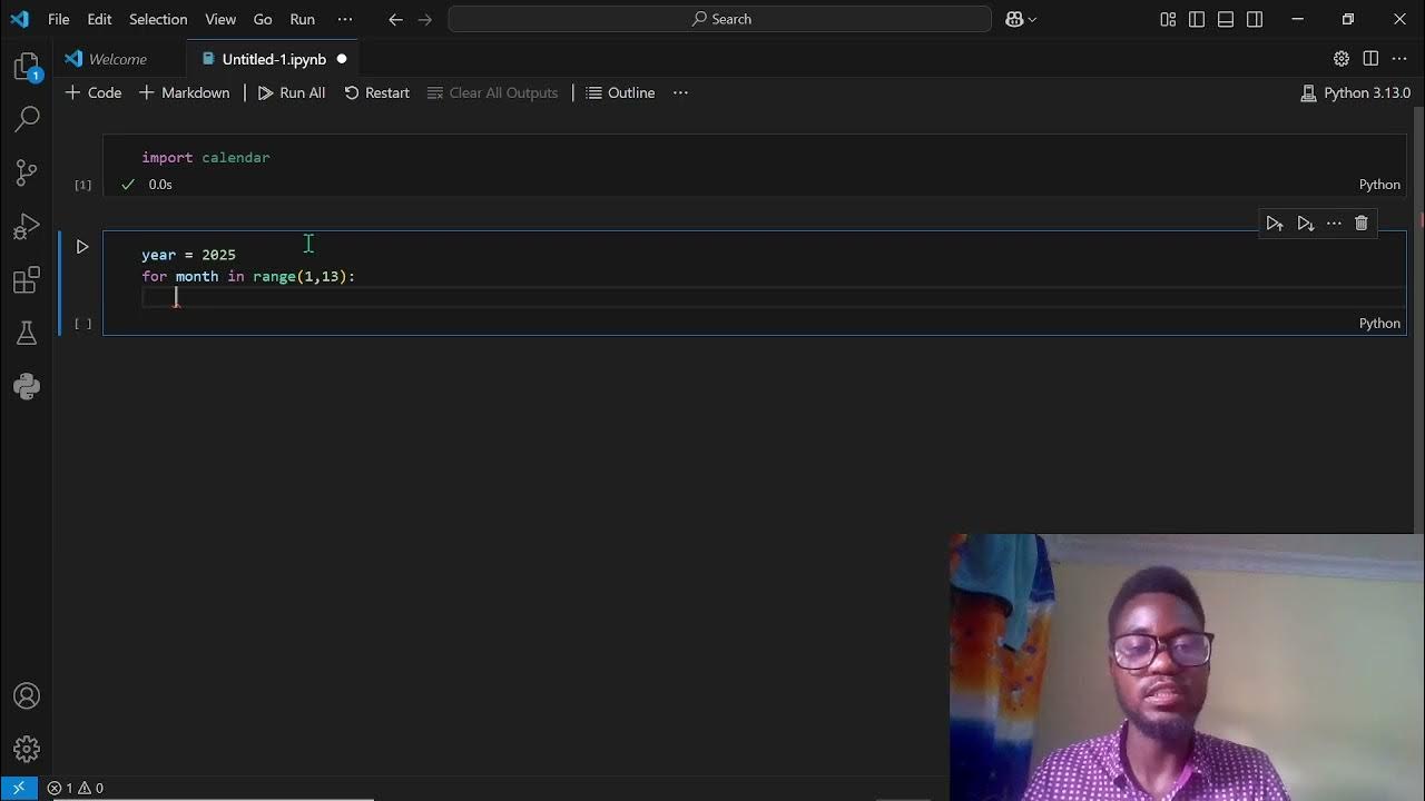 Simple way of creating calendar using python - YouTube