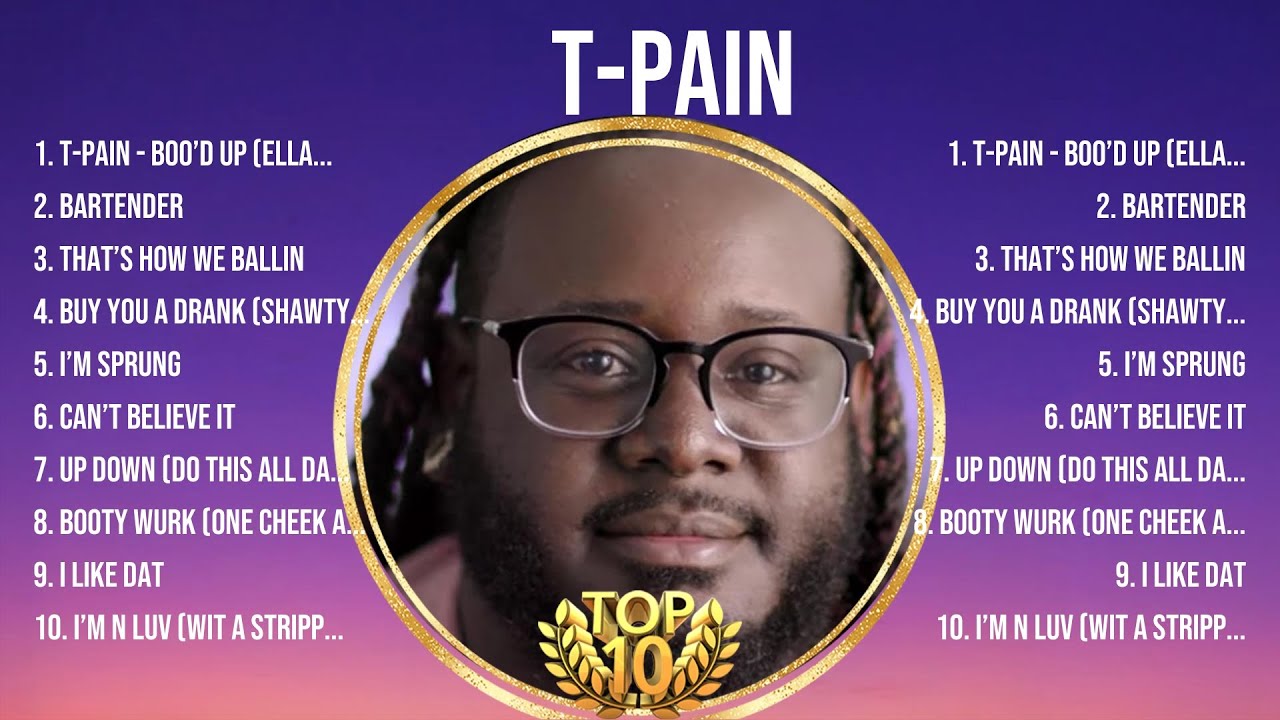 T-Pain Mix Top Hits Full Album ️ Full Album ️ Best 10 Hits Playlist ...