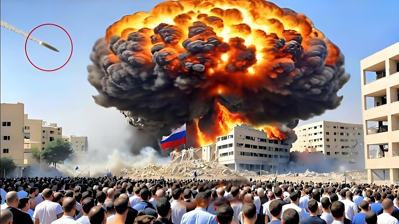 THE WORLD IS SHOCKED! A massive explosion in the center of a Russian ...