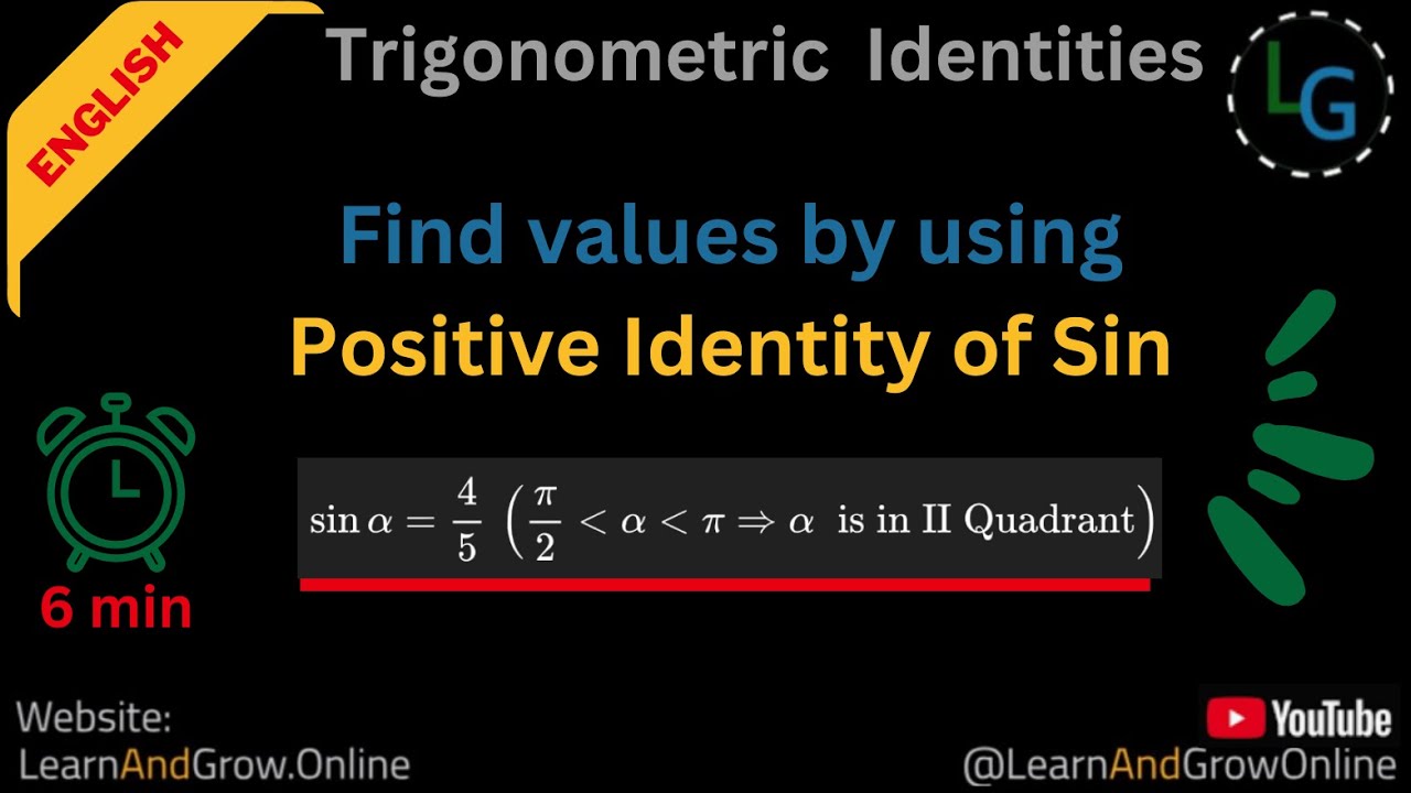 Find Values Using the Positive Identity of Sine – Step-by-Step ...