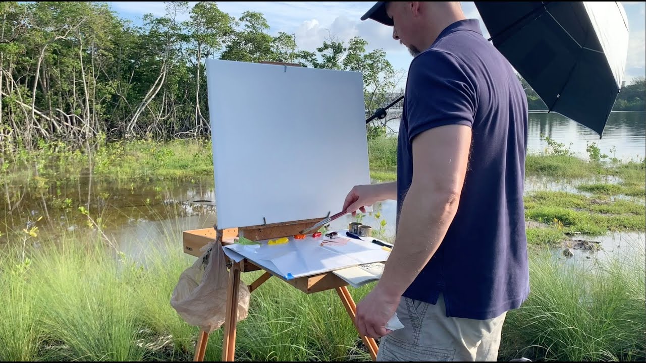 Plein Air Painting At James A. Rutherford Park in Boca Raton, Florida ...