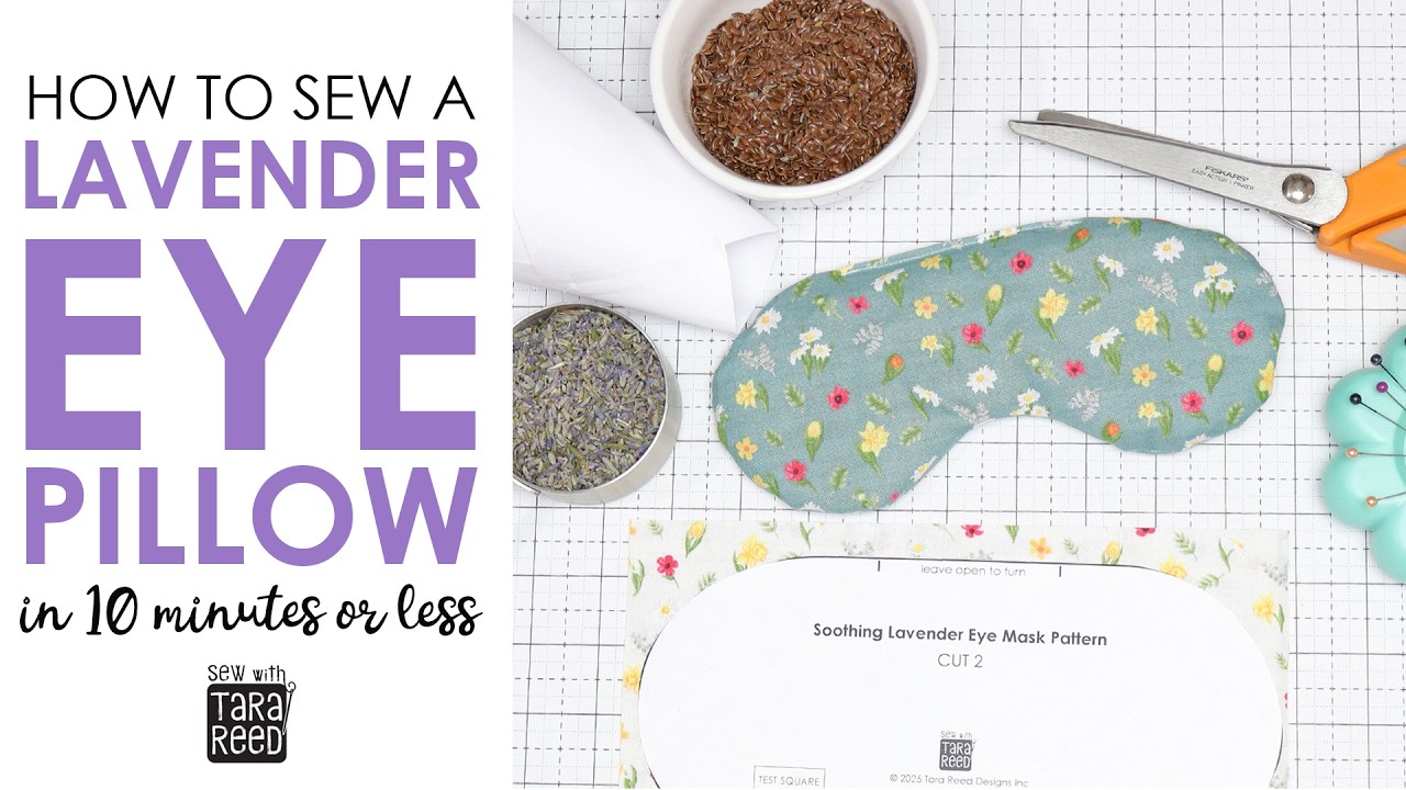 How to Sew an Eye Pillow - Soothing Lavender Eye Pillow for self care ...