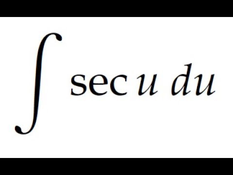 INTEGRAL de sec(x) dx - YouTube