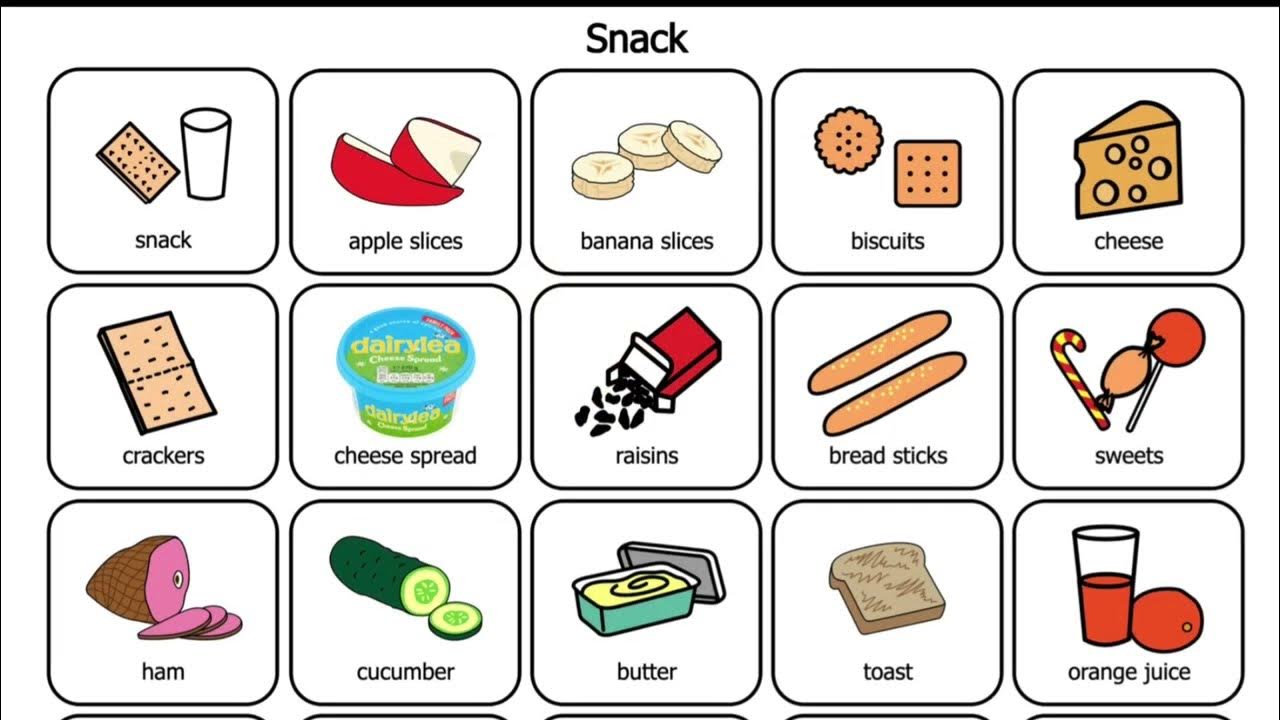 Snack signifier song/autism/boardmaker - YouTube