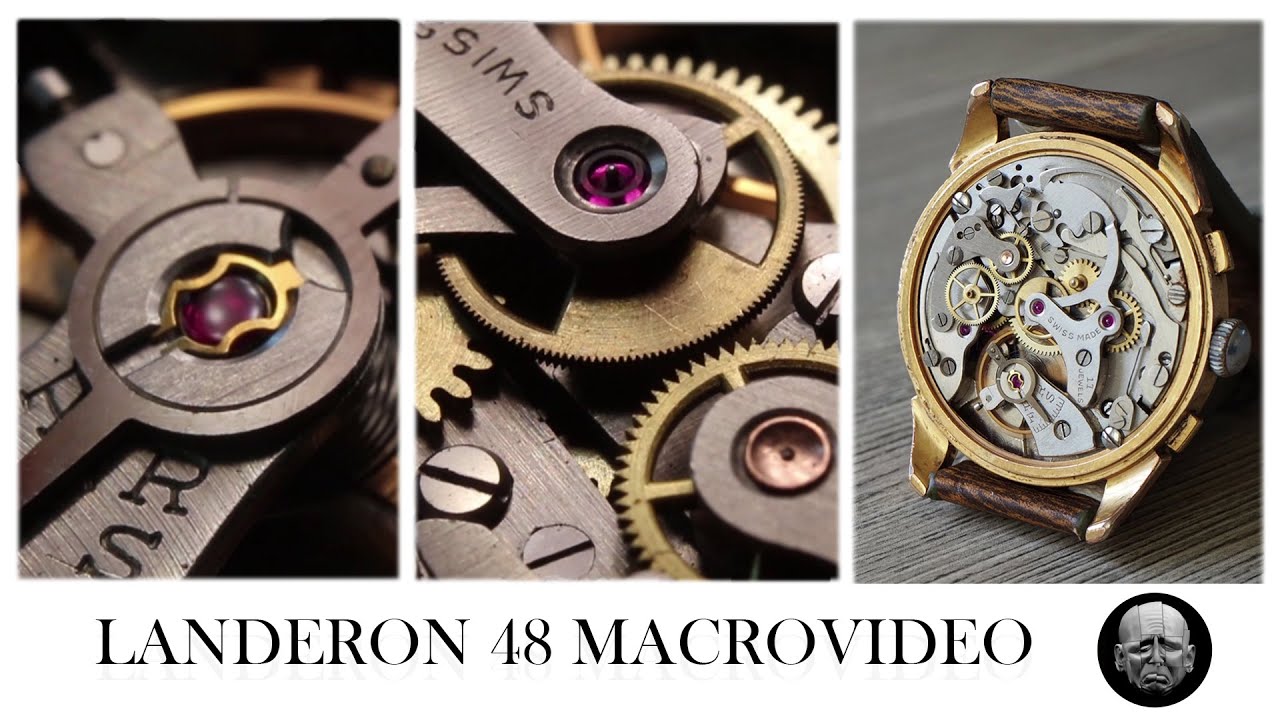 What's inside a Landeron 48 mechanical chronograph watch - in 1080p ...