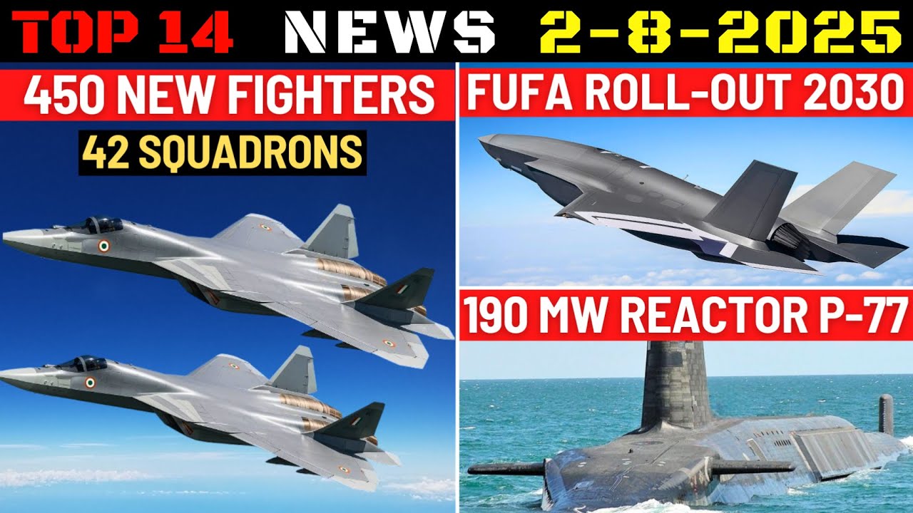 Indian Defence Updates : 450 New Fighter Jets,FUFA First Flight,190 MW ...
