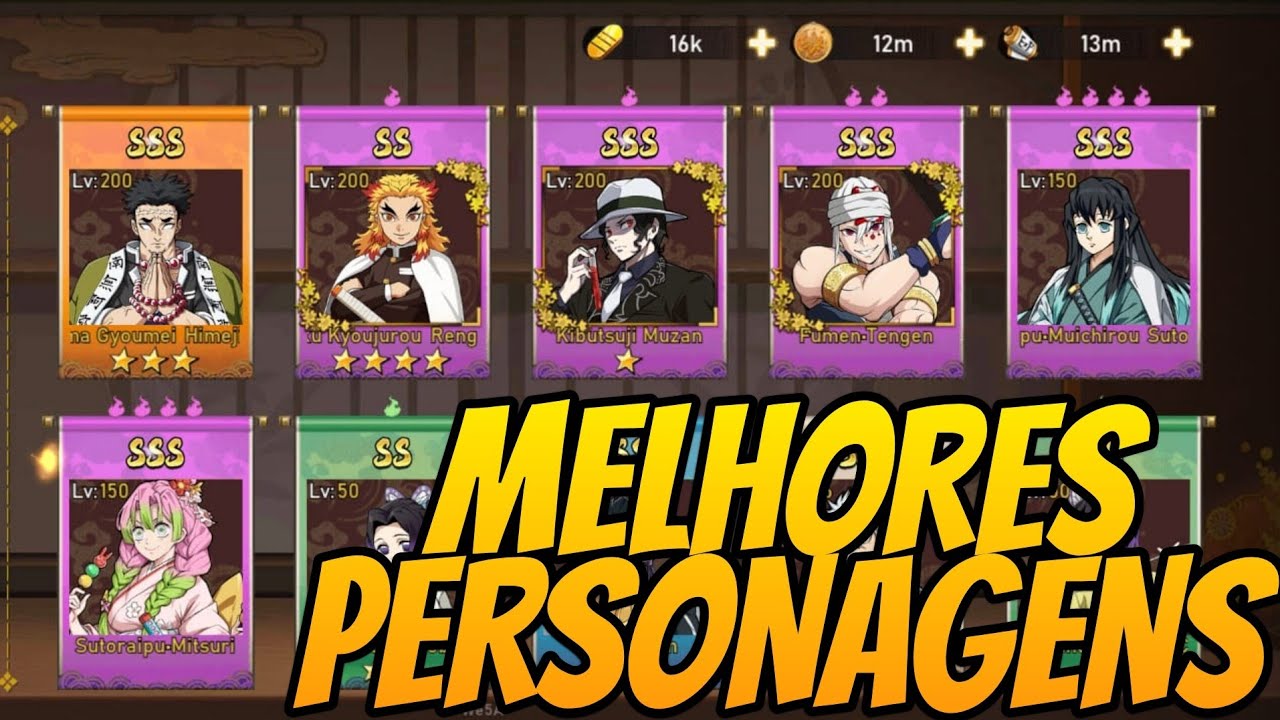 OS MELHORES PERSONAGENS PRA UPAR!! - ULTIMATE WAR RAGE SLAYER - YouTube