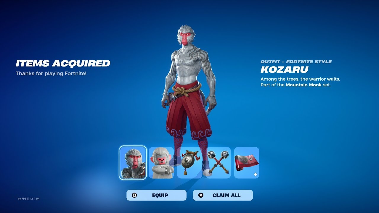 KOZARU MOUNTAIN MONK BUNDLE & SWEETHEARTS EMOTE - YouTube