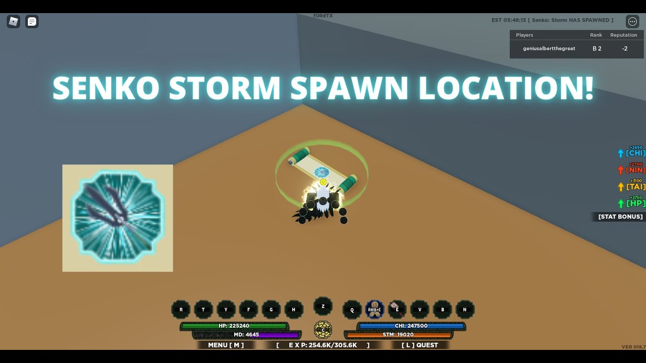 Senko Storm SPAWN LOCATION [ Shindo Life ] - YouTube
