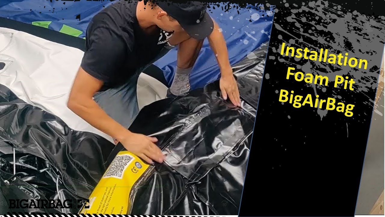 Installation video Foam Pit BigAirBag - YouTube