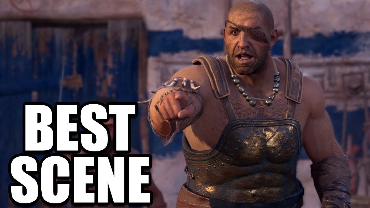 ASSASSIN'S CREED ODYSSEY - Best Scene / Funny Cyclops Scene - YouTube