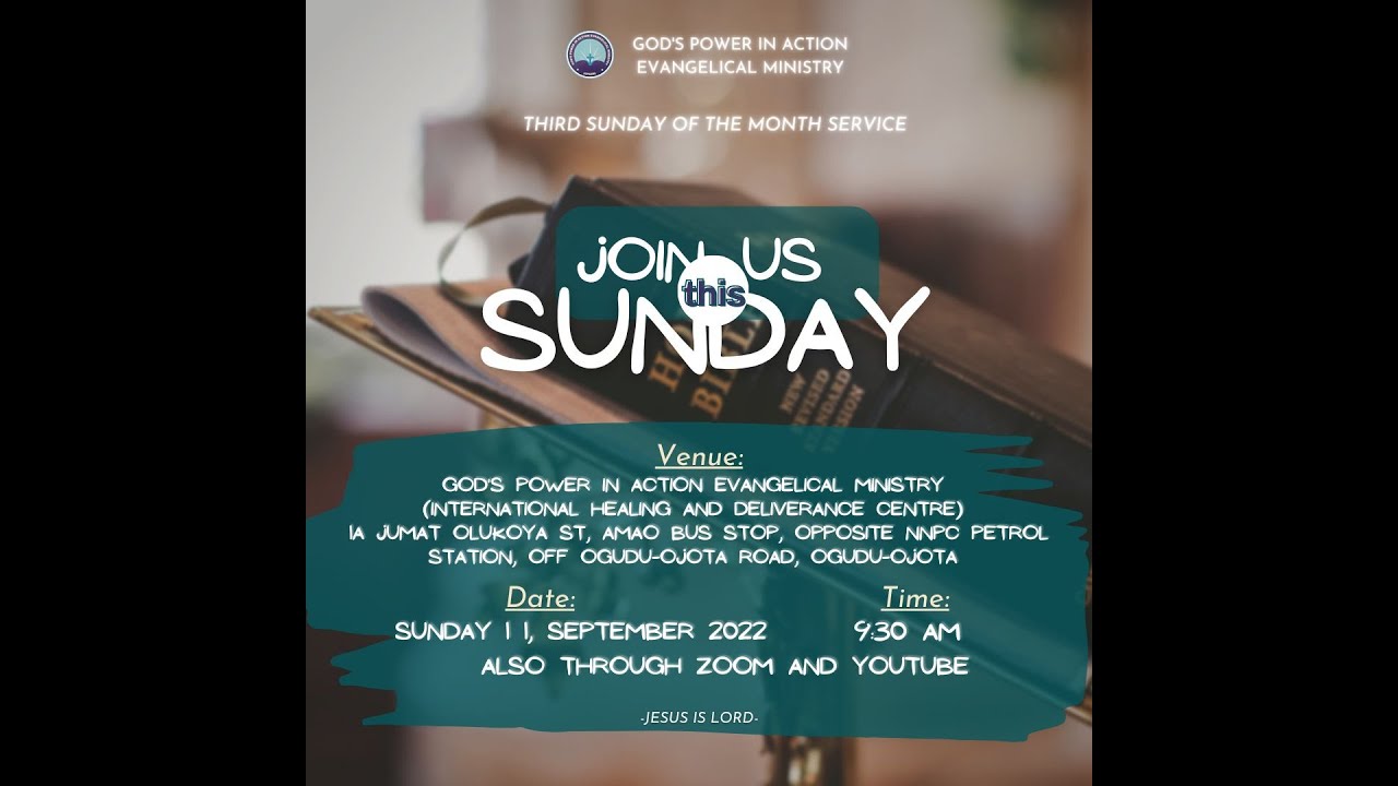 SECOND SUNDAY SERVICE. - YouTube