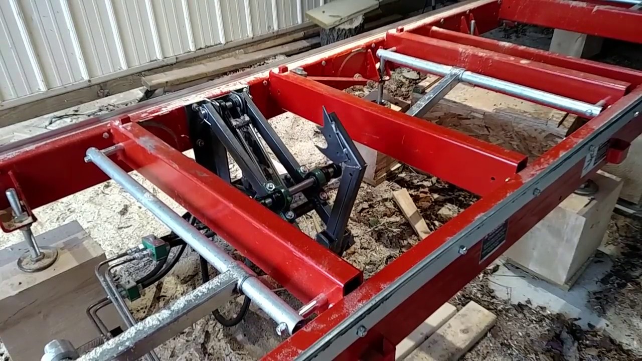 DIY Woodmizer LT-15 Wide Log Turner - YouTube