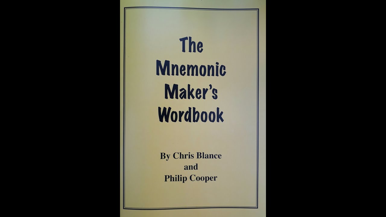 The Mnemonic Makers Dictionary - YouTube
