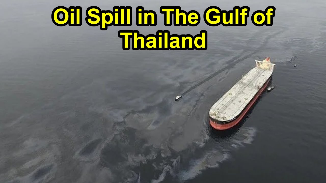 Supertanker Disconnects from Pipeline in Storm Causing Oil Slick. - YouTube