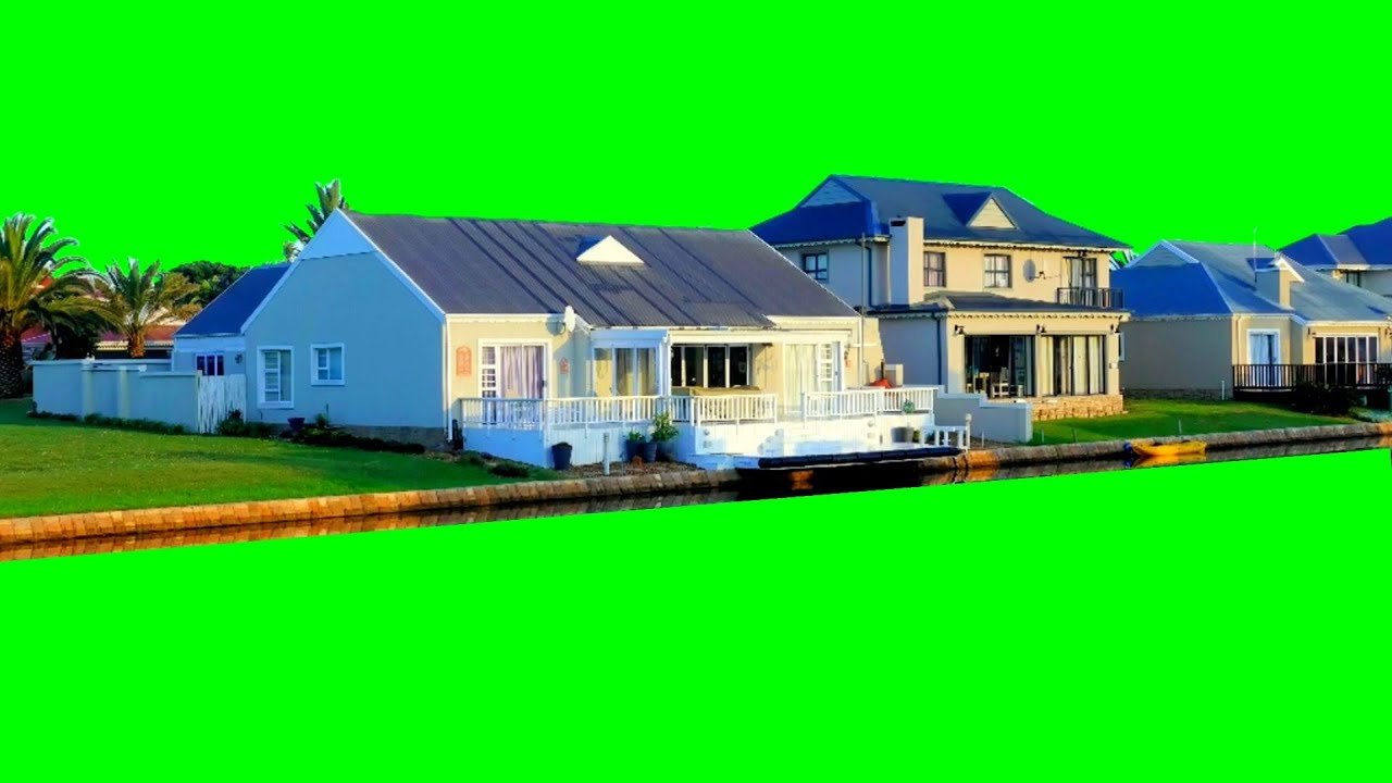 Green screen effect house building - YouTube